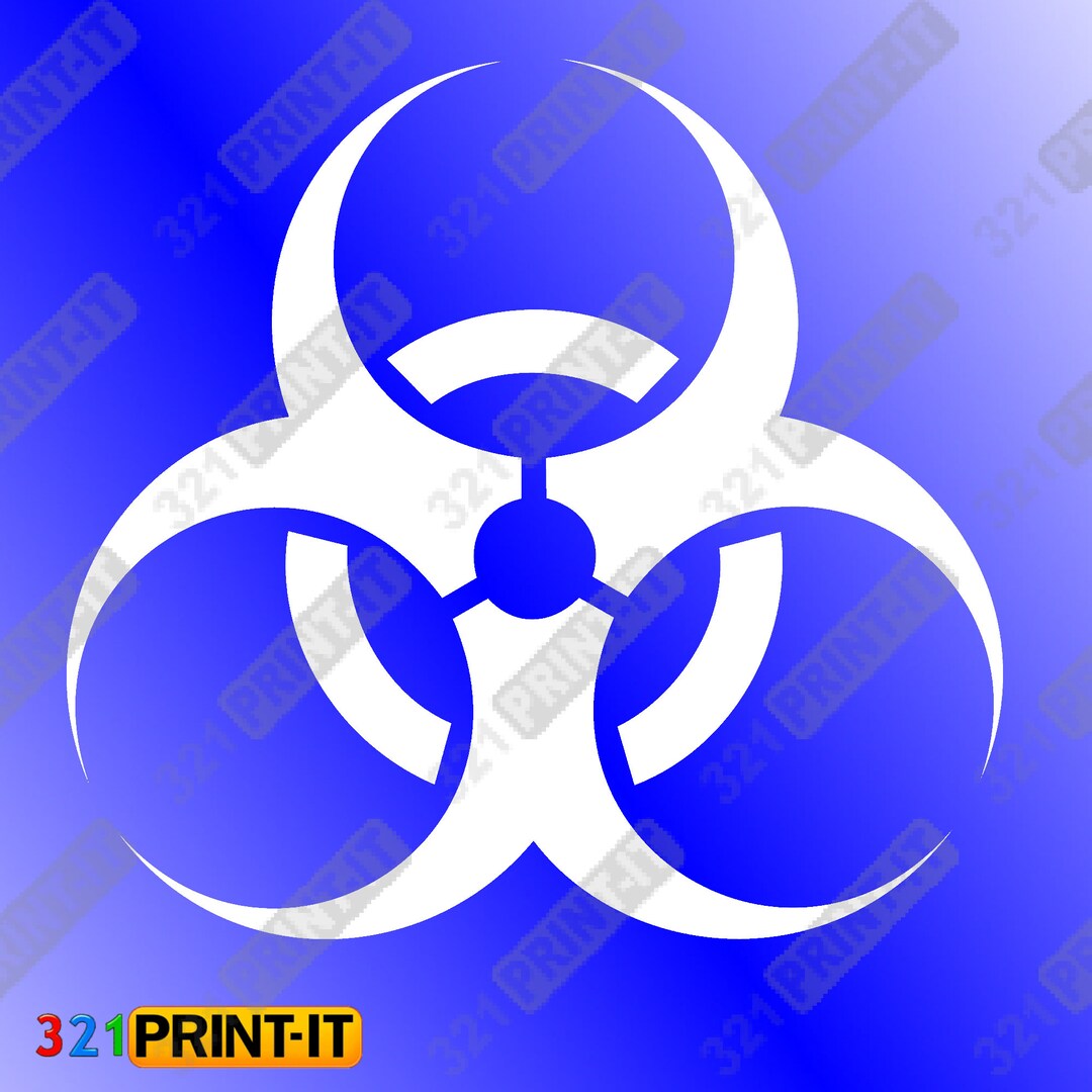 Bio Hazard Symbol - Funny Clipart - Digital File Download Svg Png Pdf ...
