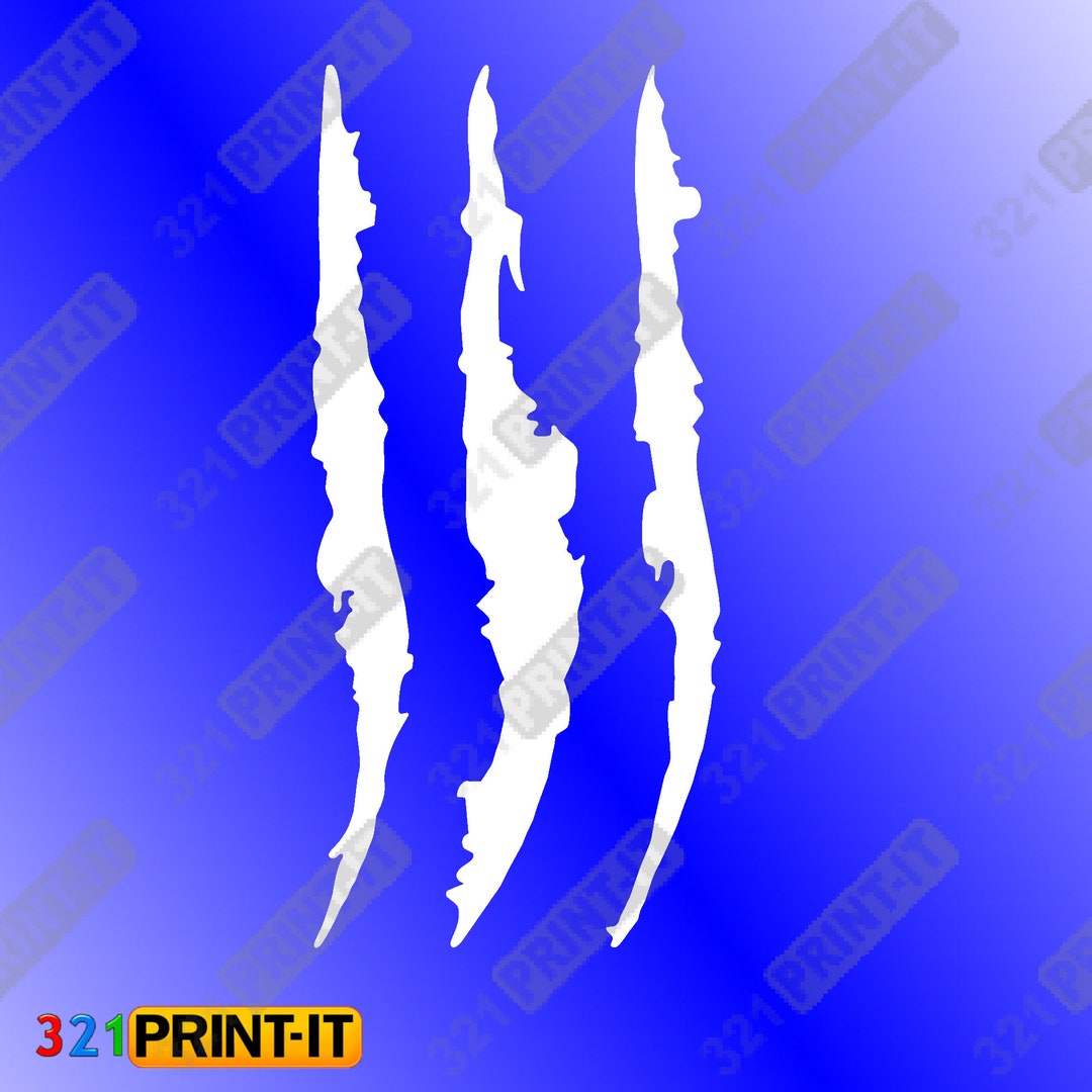 Claw Marks - Clipart - Digital File Download Svg Png Pdf Jpg Eps Cricut ...