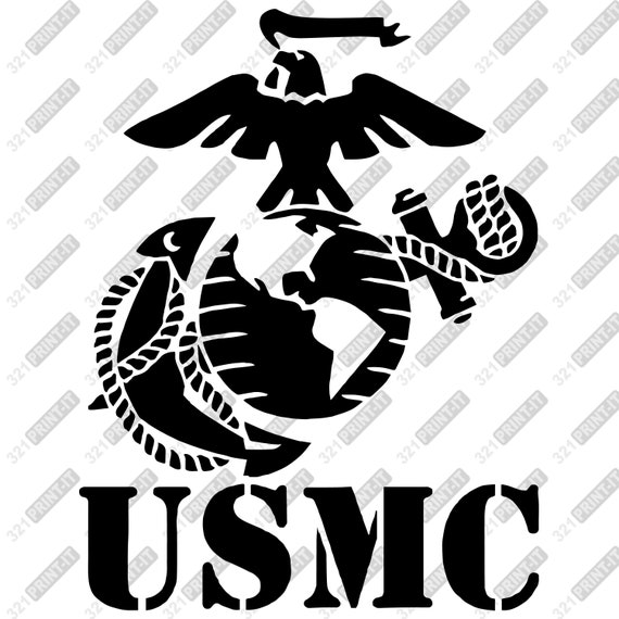 US Marines digital file svg dxf eps jpg and png. | Etsy