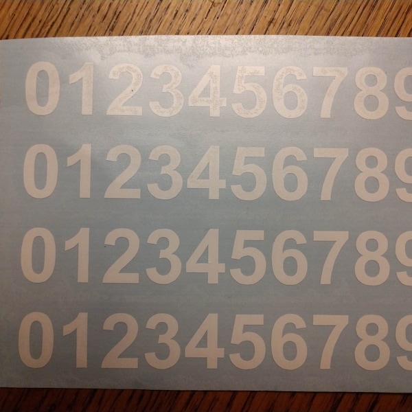 1 40 Number Stickers - Etsy