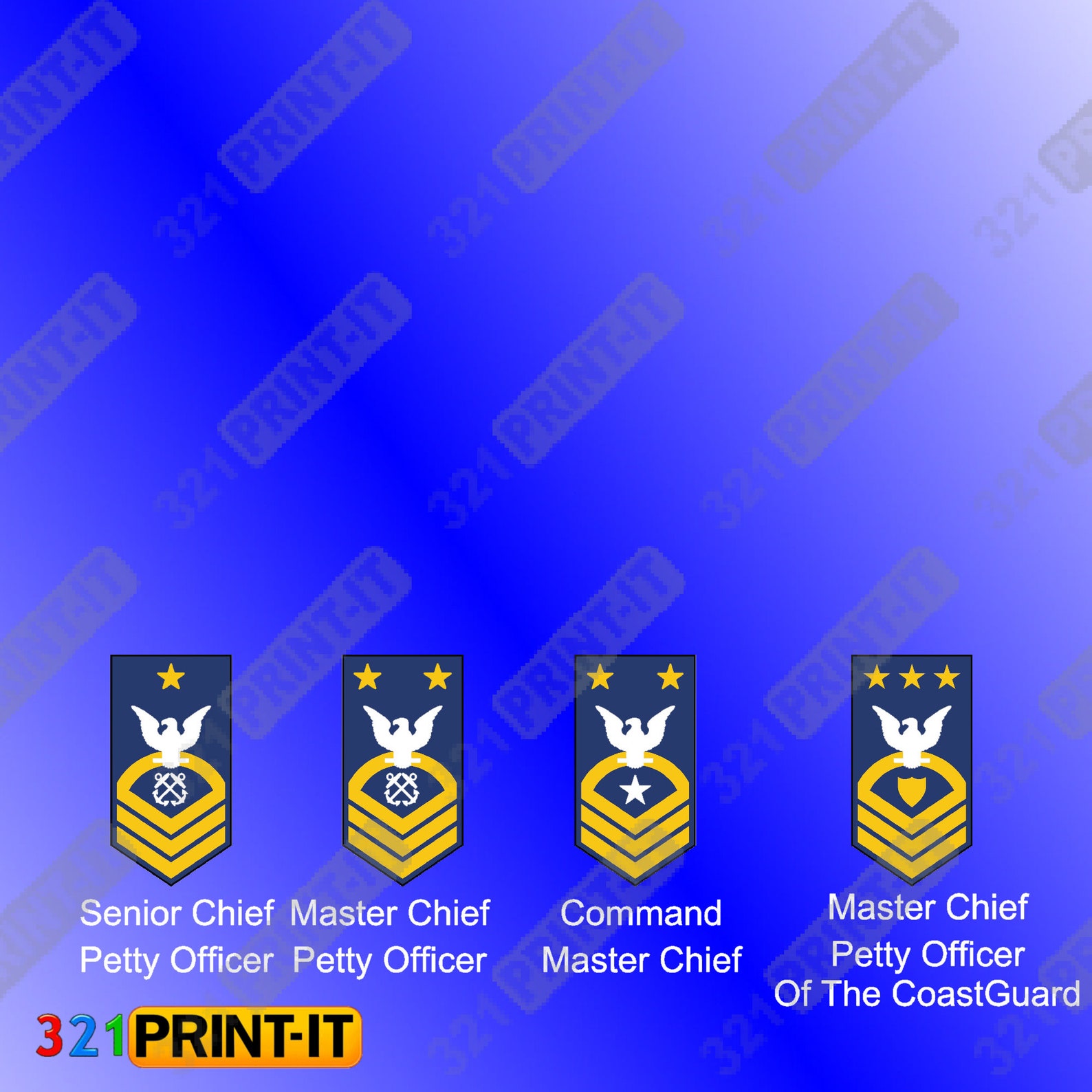 US Coast Guard Ranks Digital File Download Svg Png Pdf Jpg - Etsy