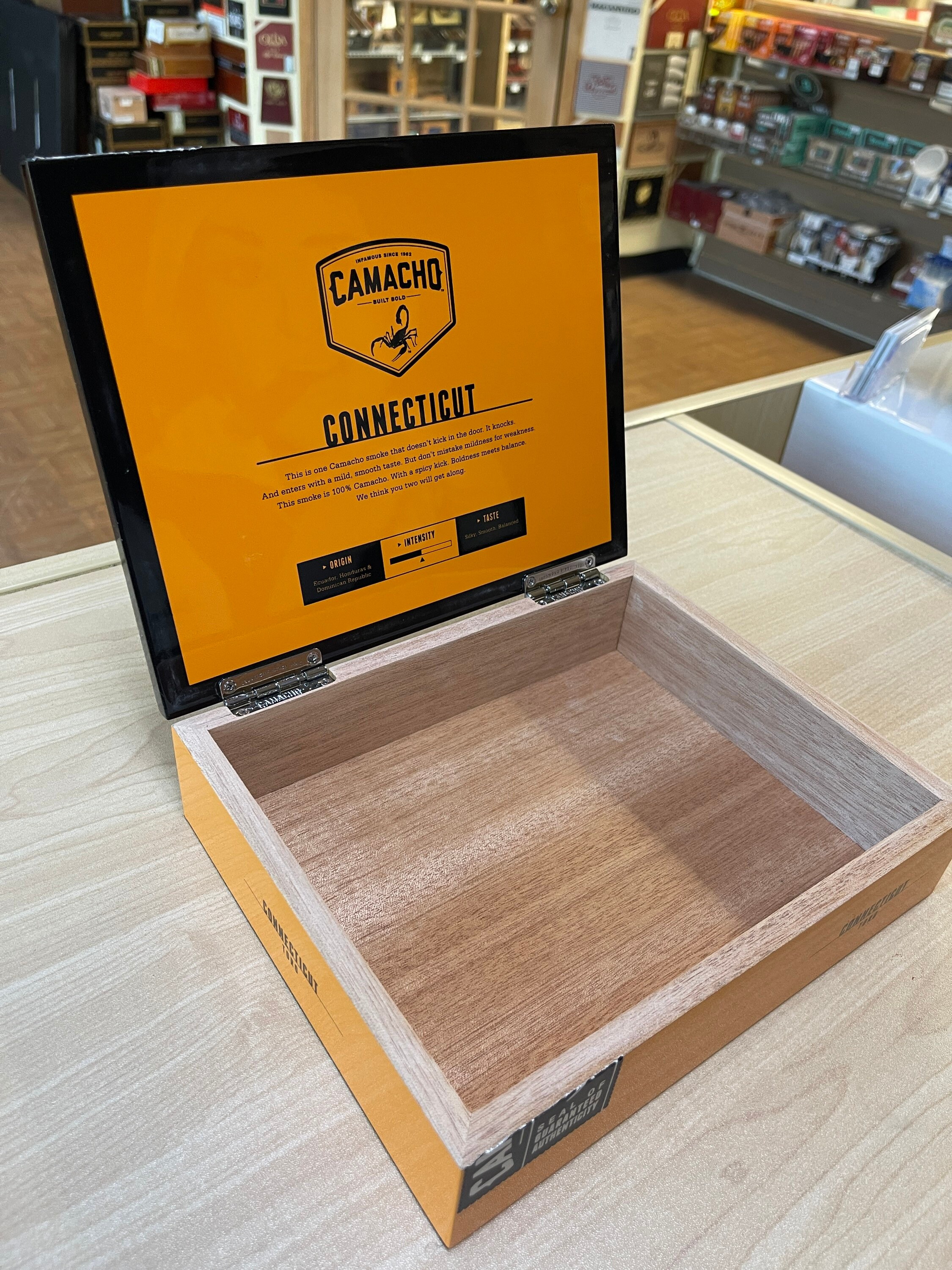 Empty Cigar Box, Camacho Cigar Empty Box, Wooden Box - Etsy