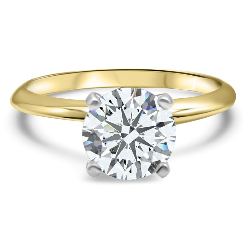 Cubic Zirconia Engagement Ring - Etsy