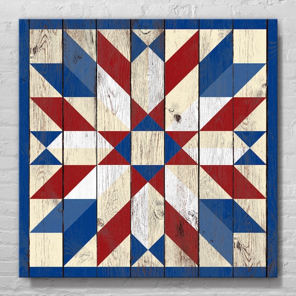 Blue Barn Quilt - Etsy