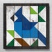 Blue Jay Barn Quilt With Wood Effect, Large, Medium, Small, Vinyl on ...