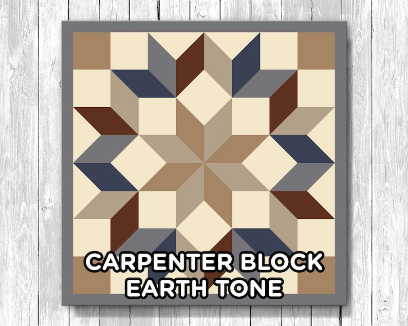 Carpenter Block Barn Quilt Large Medium Small Vinyl on - Etsy