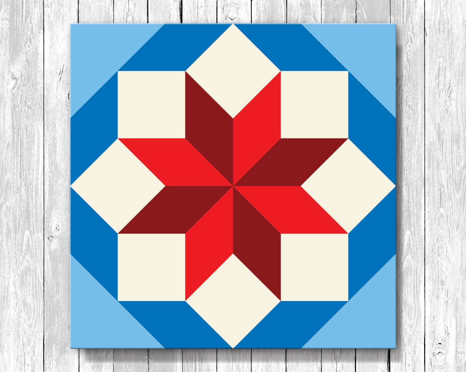 Eight Squares Barn Quilt Large Medium Small Vinyl on - Etsy