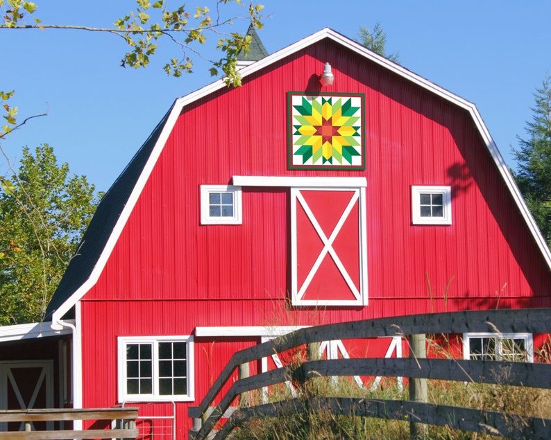 Bluebird Barn Quilt With Wood Effect, Large, Medium, Small, Vinyl on ...