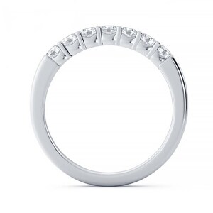 Elsa 0.50ctw 7 Stone Diamond Wedding Ring Diamond Anniversary Ring in ...