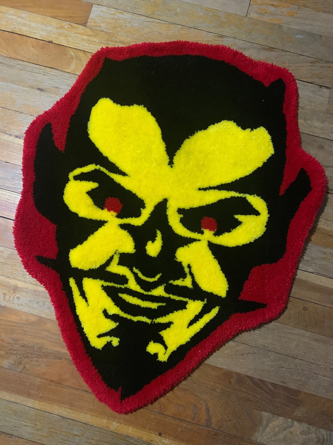 The Classic Devil Handmade Rug - Etsy