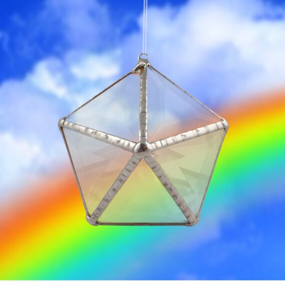 Rainbow Water Prism Mini Decahedron | Etsy