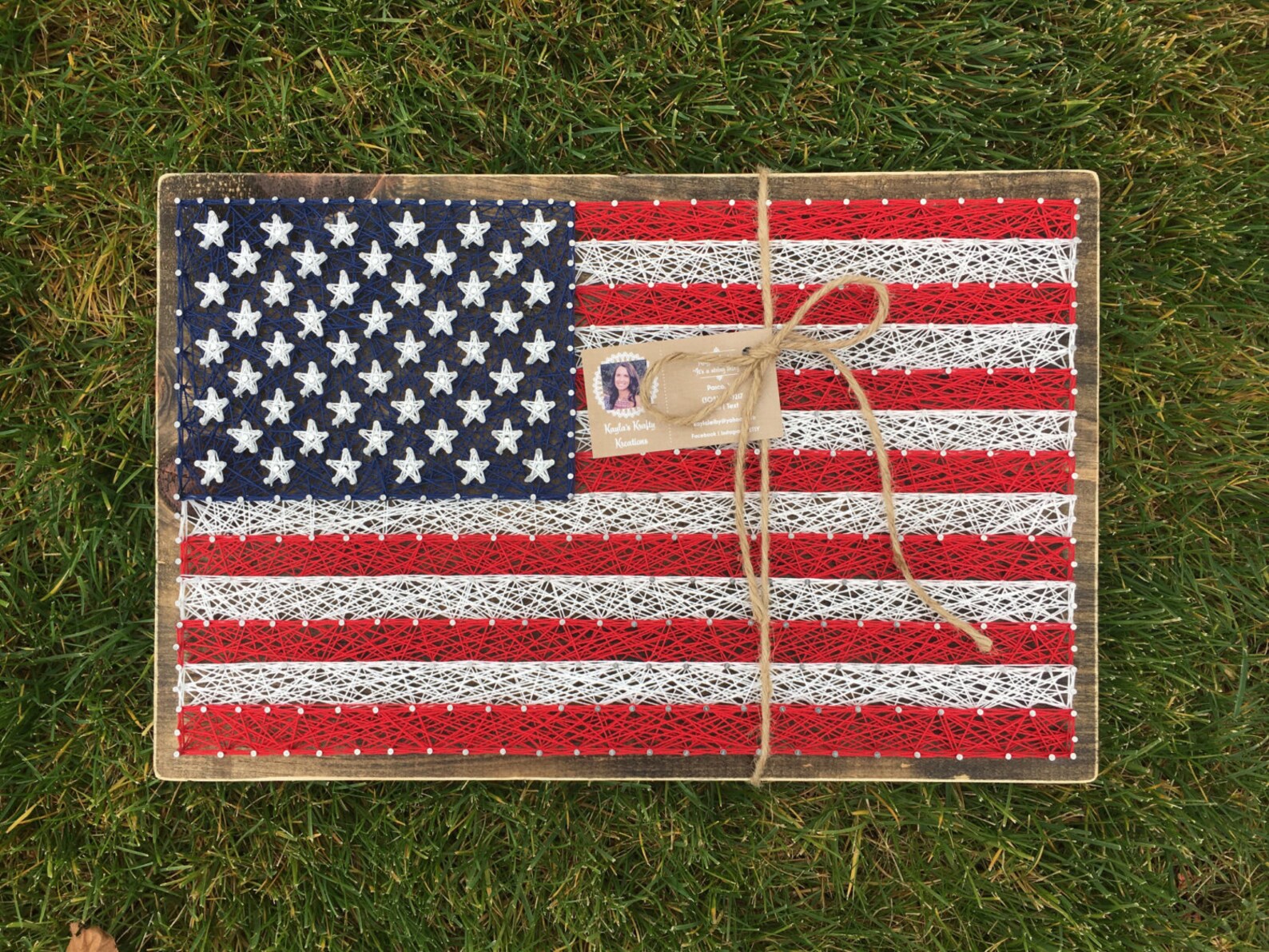 American Flag String Art Made to Order - Etsy