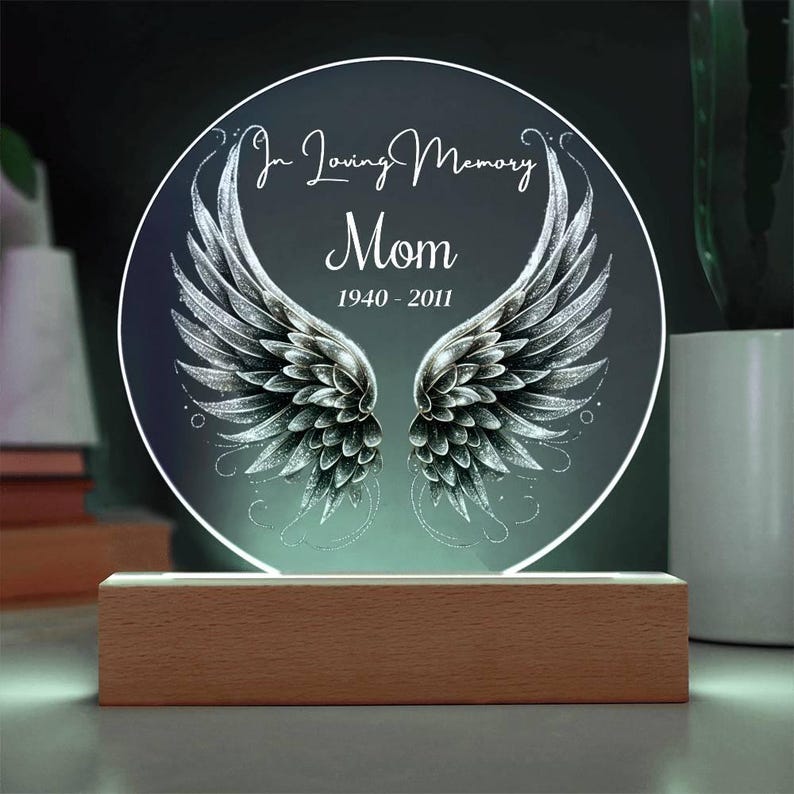 In Loving Memory Acrylic Circle Plaque - Etsy