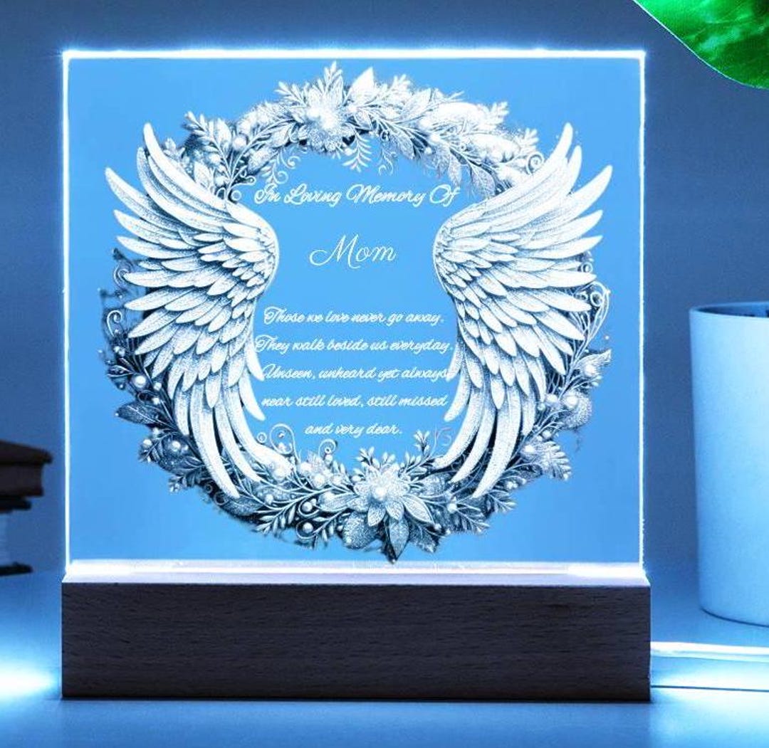 Personalized Memorial Acrylic Square Plaque - Etsy