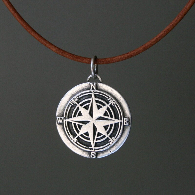 Compass Pendant - Etsy