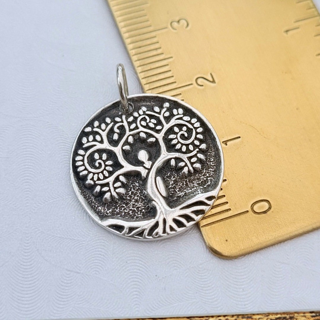 Tree of Life HUMAN, Tree of Life Pendant Silver, Recycled 925 Silver ...