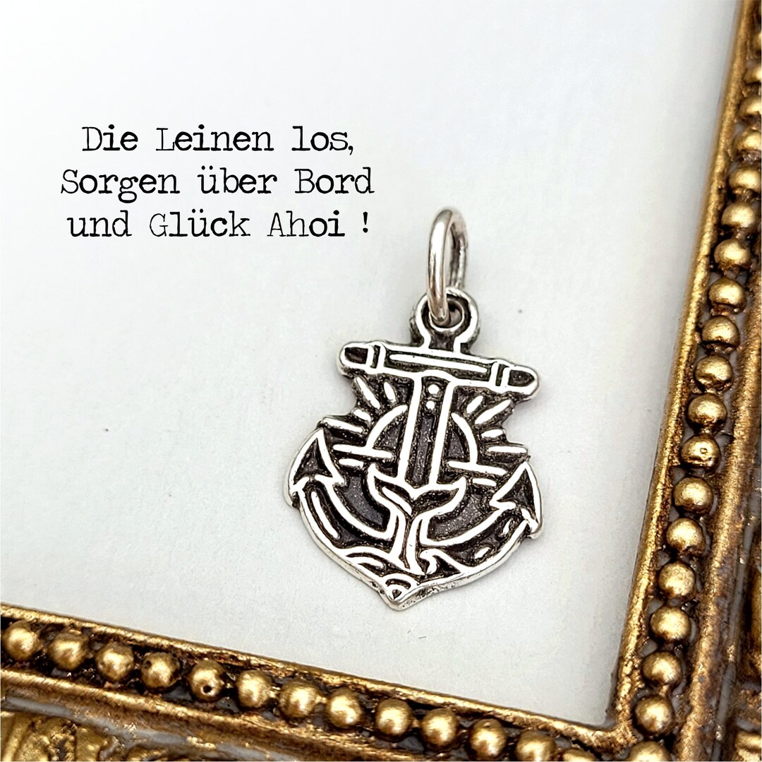 Anchor Pendant Made of Recycled Silver, Anchor Pendant Made of 925 ...