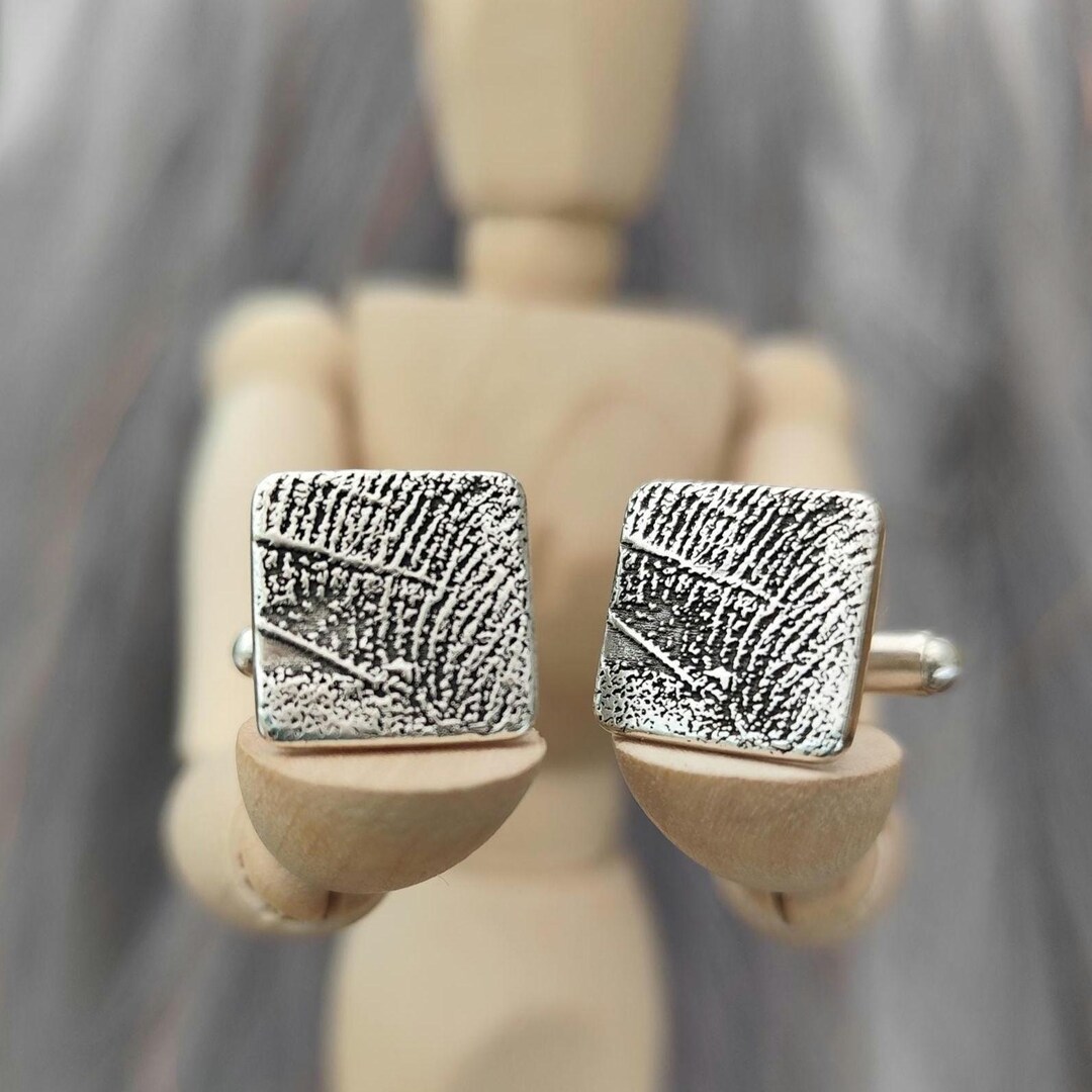 Cufflinks With Personalized Engraving, With Fingerprint or Desired ...