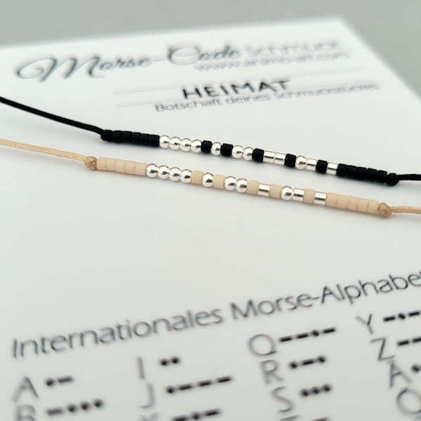 Morse Code Armband - Etsy