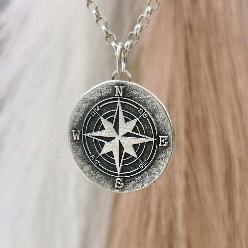 Compass Pendant - Etsy