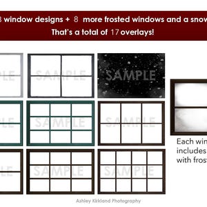 Snowy Window Photoshop Overlays - PNG - Etsy