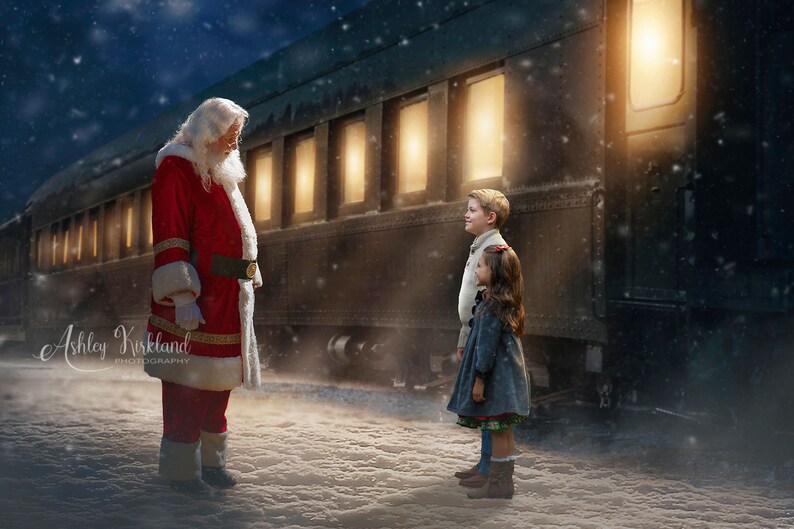 Polar Express Digital Background Collection - Etsy
