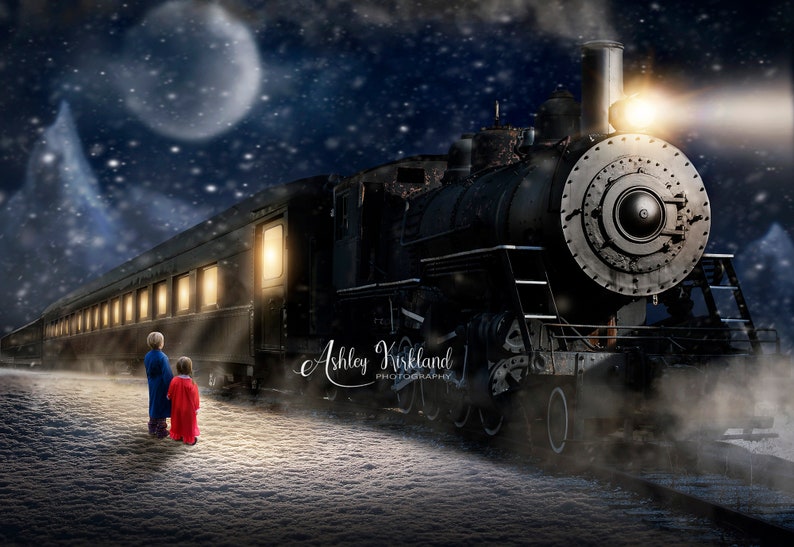 Polar Express Digital Background Collection - Etsy