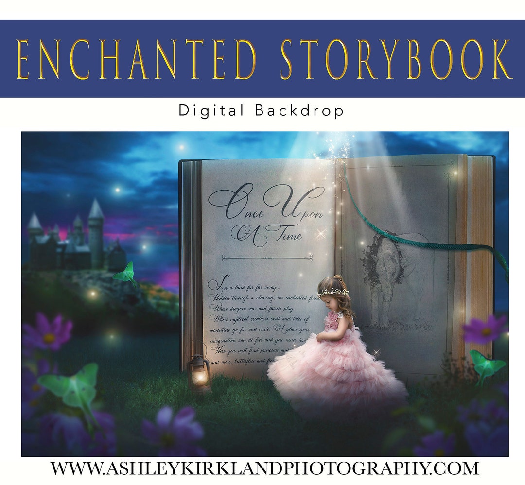 Enchanted Storybook Digital Backdrop - Etsy