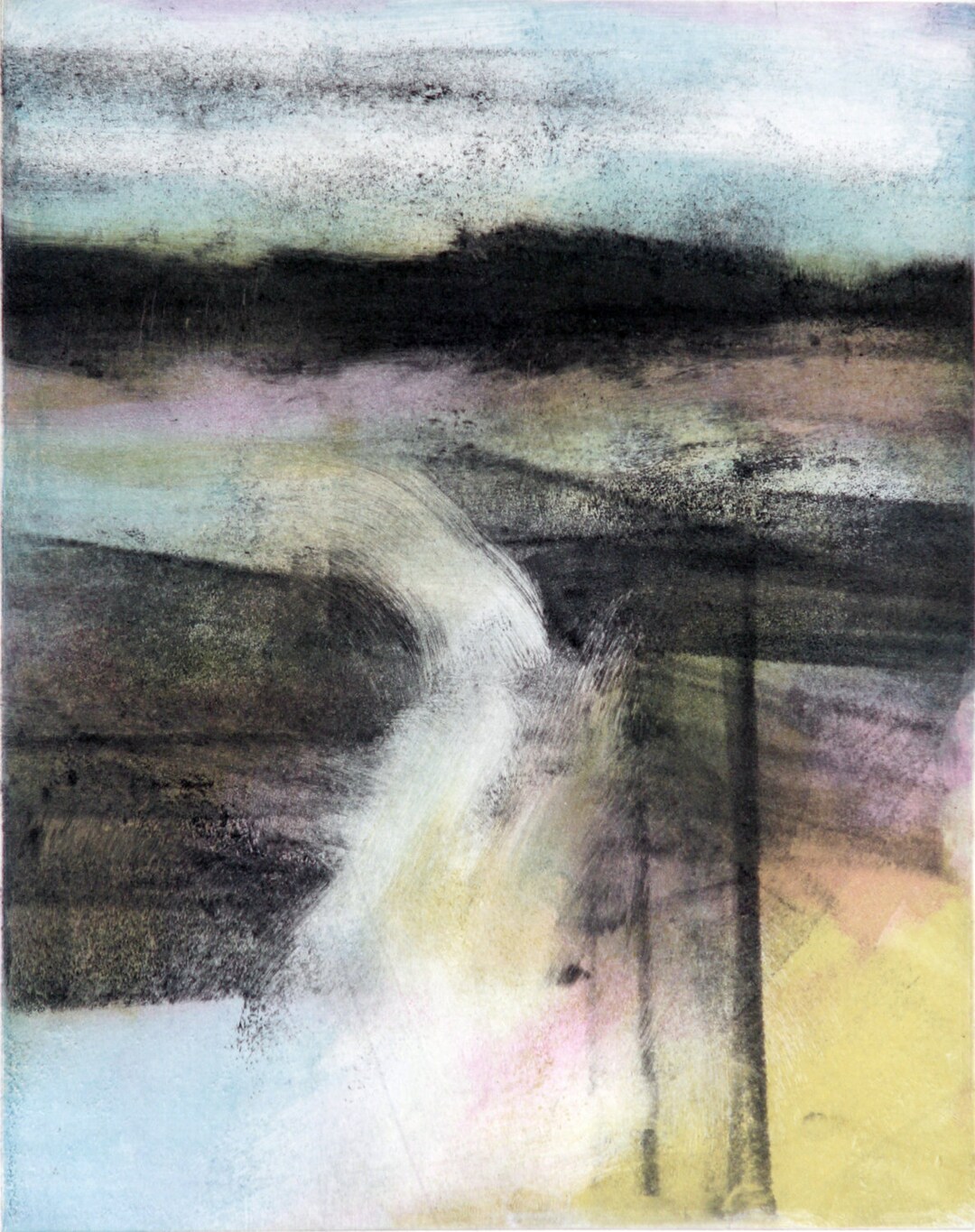 Original Landscape Monotype Print: Signed Cotton Rag Paper Art - Etsy
