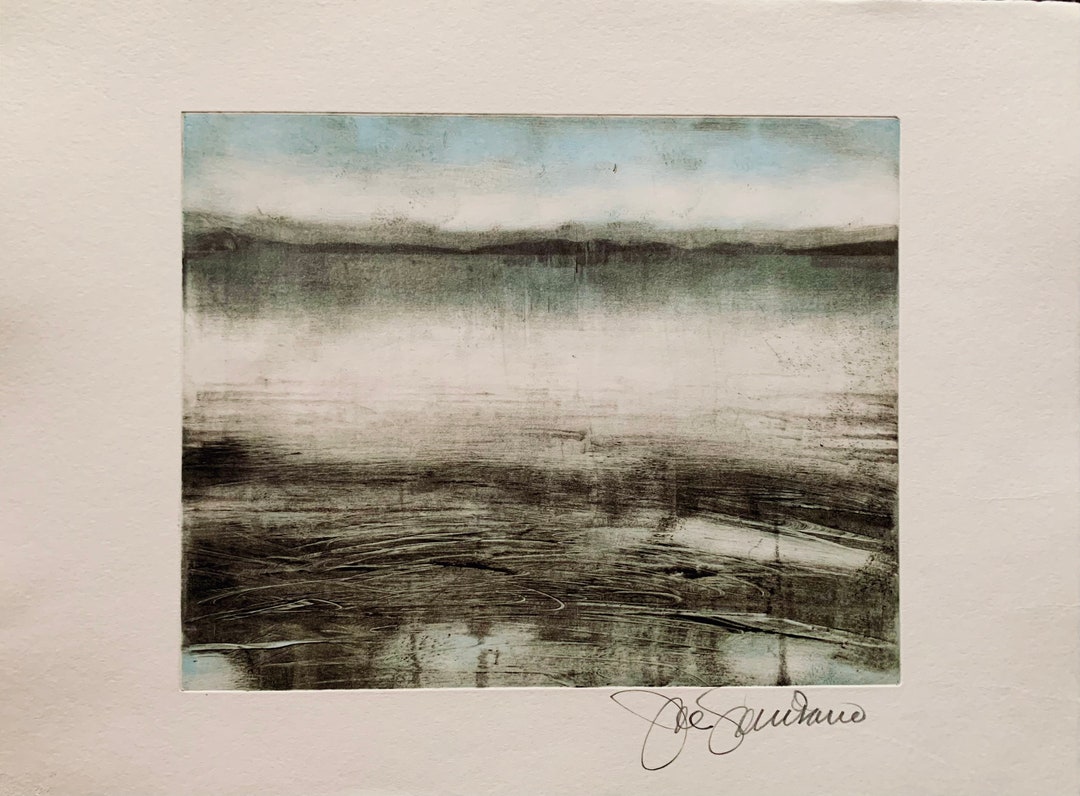Original Landscape Monotype Print: 8x10 Art - Etsy