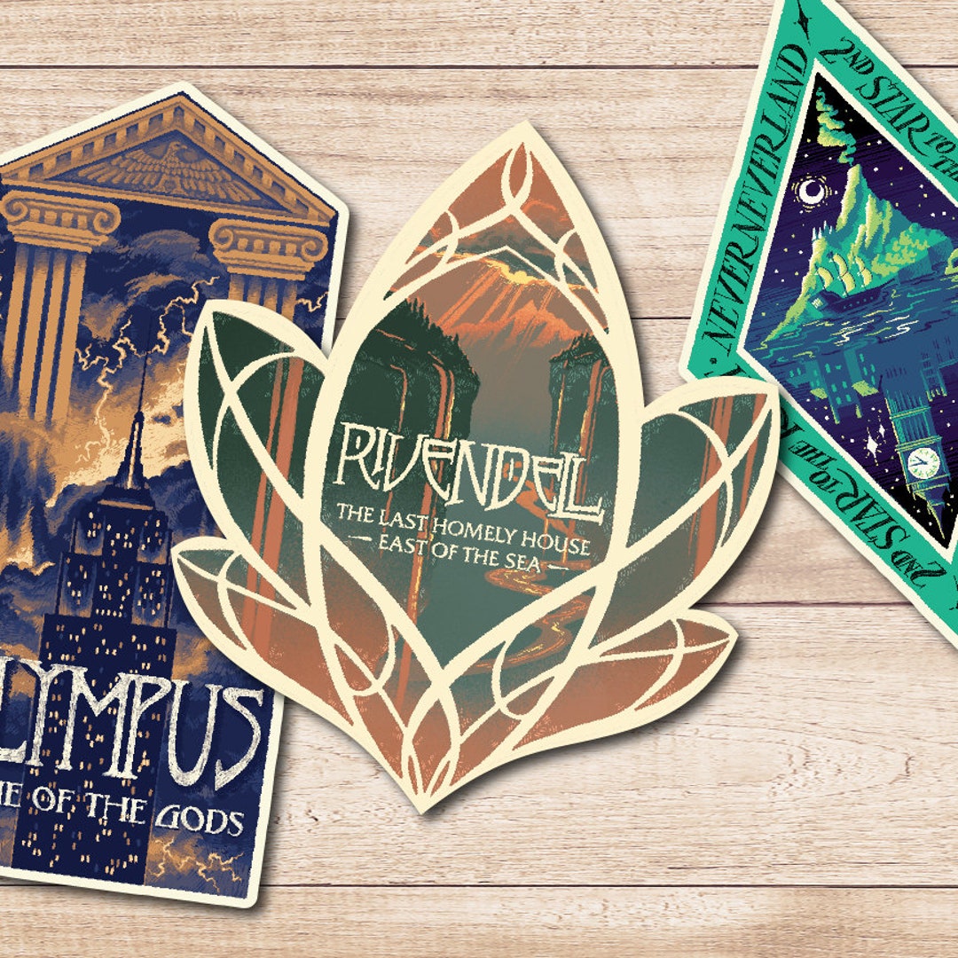 Rivendell Middle Earth Travel Sticker Series - Etsy