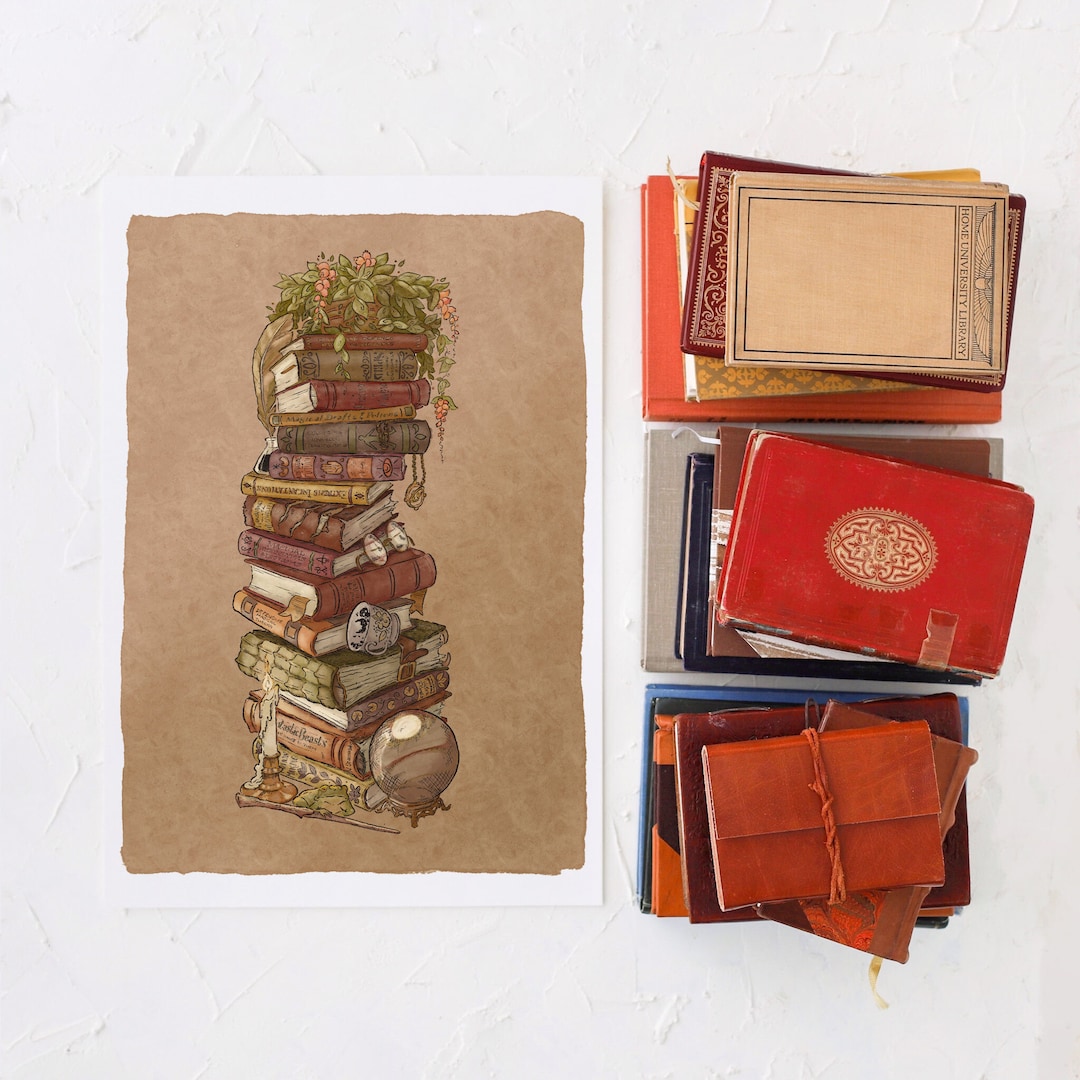 Overdue Library Books || Art Print - Etsy