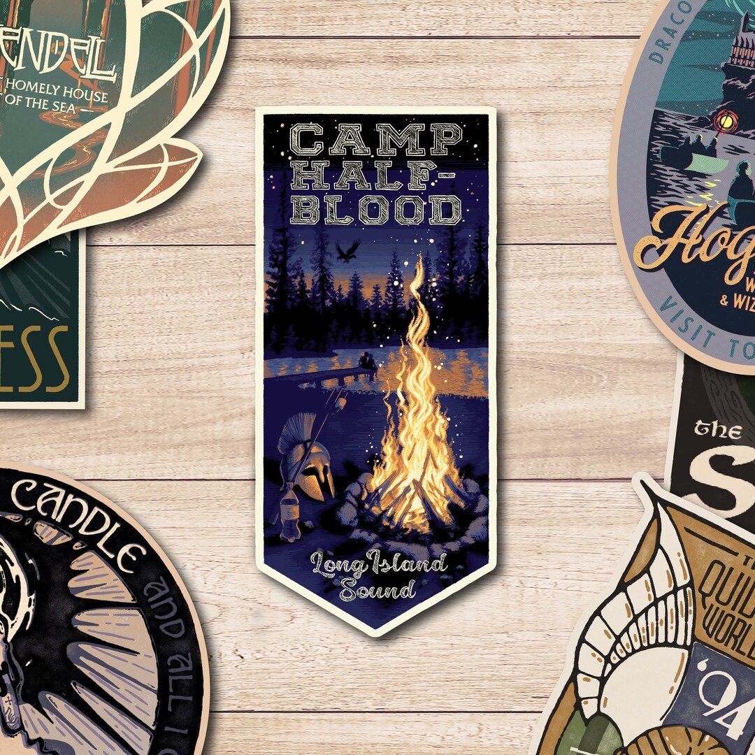 Demigod Campgrounds || Travel Sticker Series - Etsy