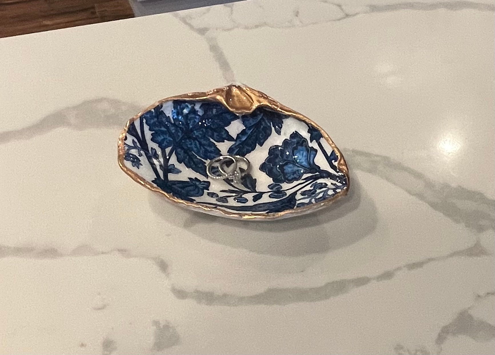 MADE TO ORDER*** Medium Clam Shell Decoupaged Jewelry Tray/ Jewelry ...