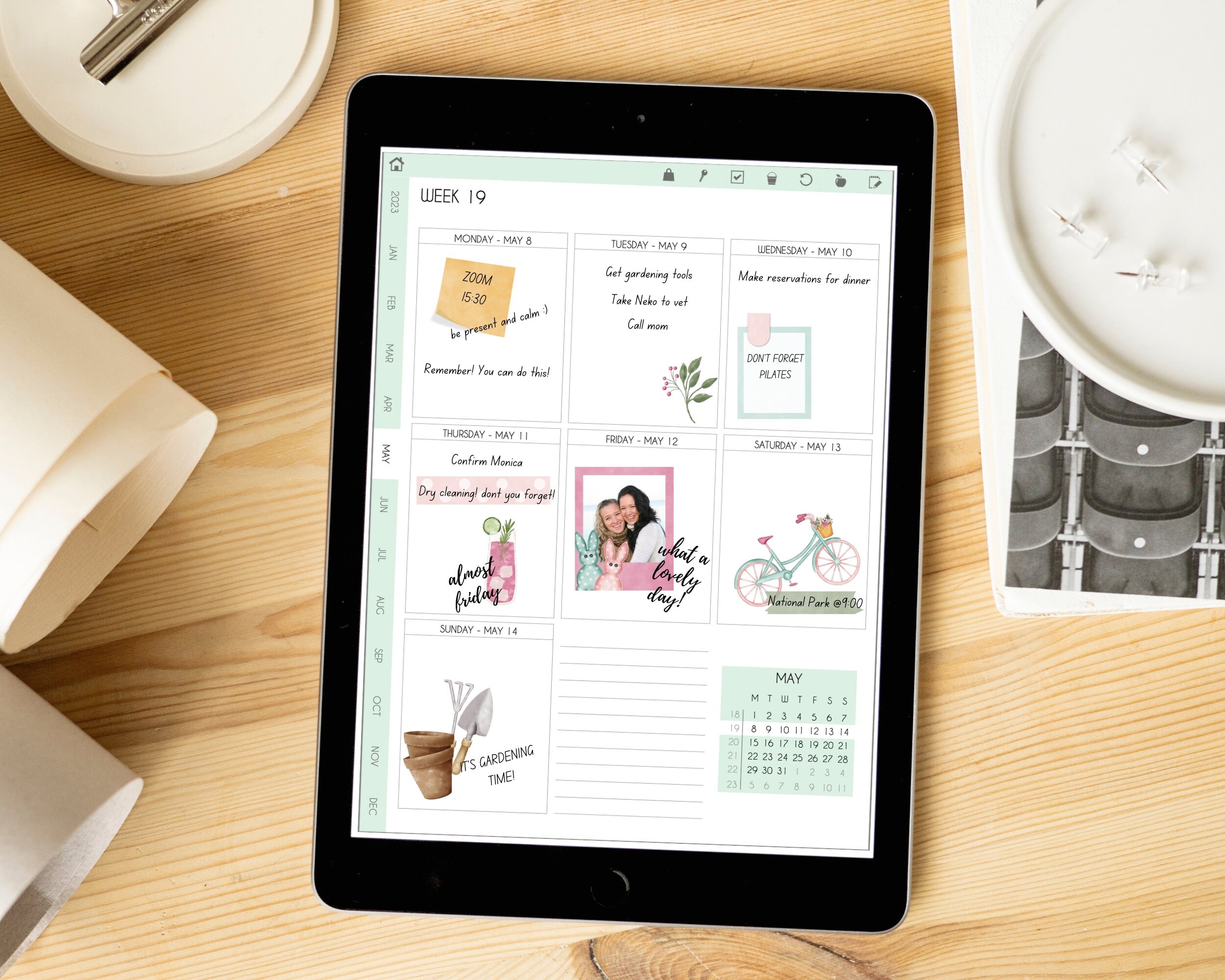 Four Seasons Digital Planner Stickers | Goodnotes Pre-cropped PNG - Etsy