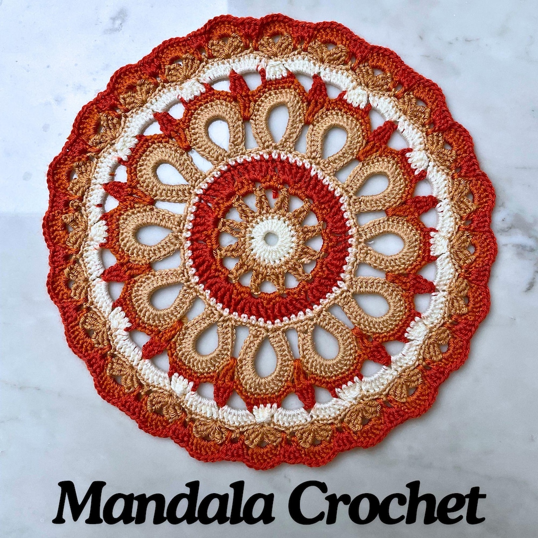 Mandala Crochet Pattern | Calming Crochet Project | How To, Step by ...