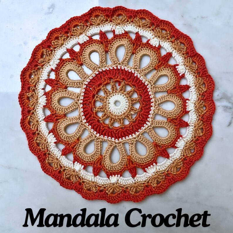 Mandala Crochet Pattern | Calming Crochet Project | How To, Step by ...