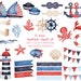 Nautical Clipart Set 'little Sailor' | Instant Download PNG | Baby ...