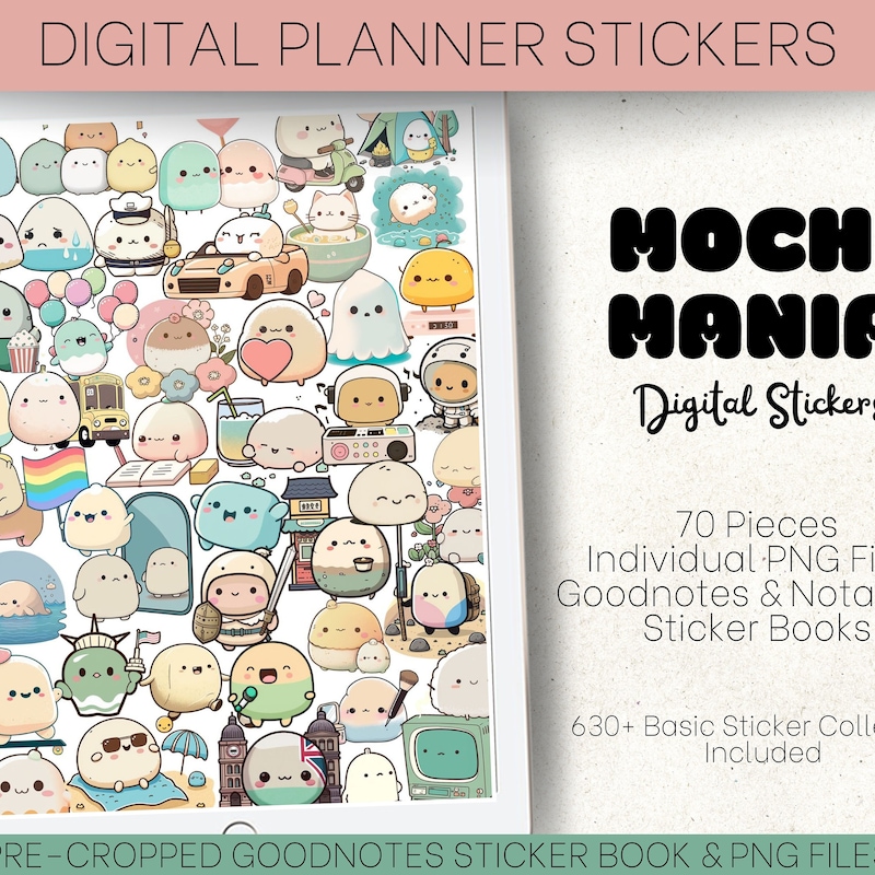 Mochi Sticker - Etsy