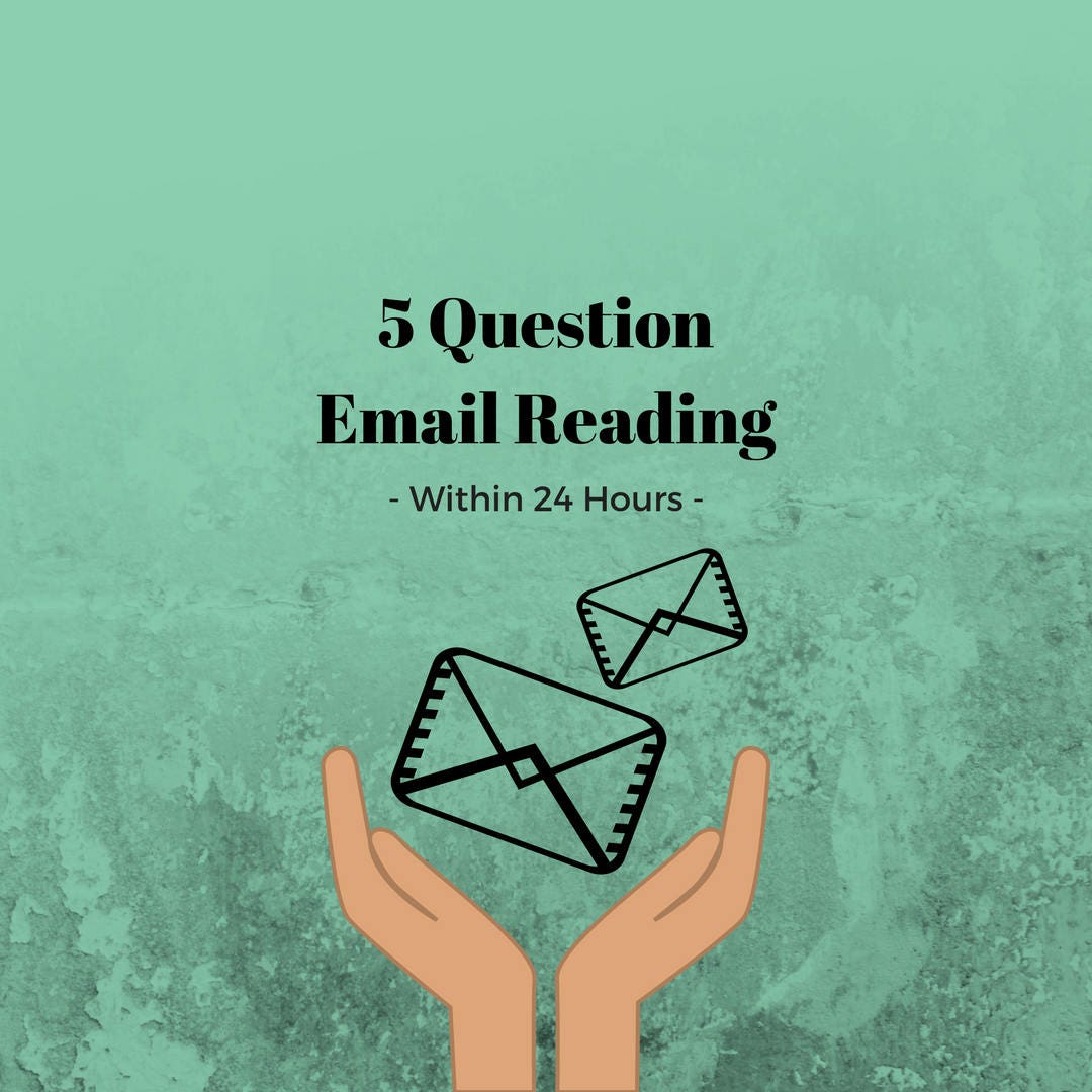 Fast Psychic Reading- Under 24 Hours - 5 Question Email (PDF) - Etsy
