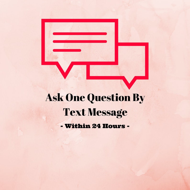 Ask One Question by Text Message Psychic Reading Under 24 Hours PDF - Etsy