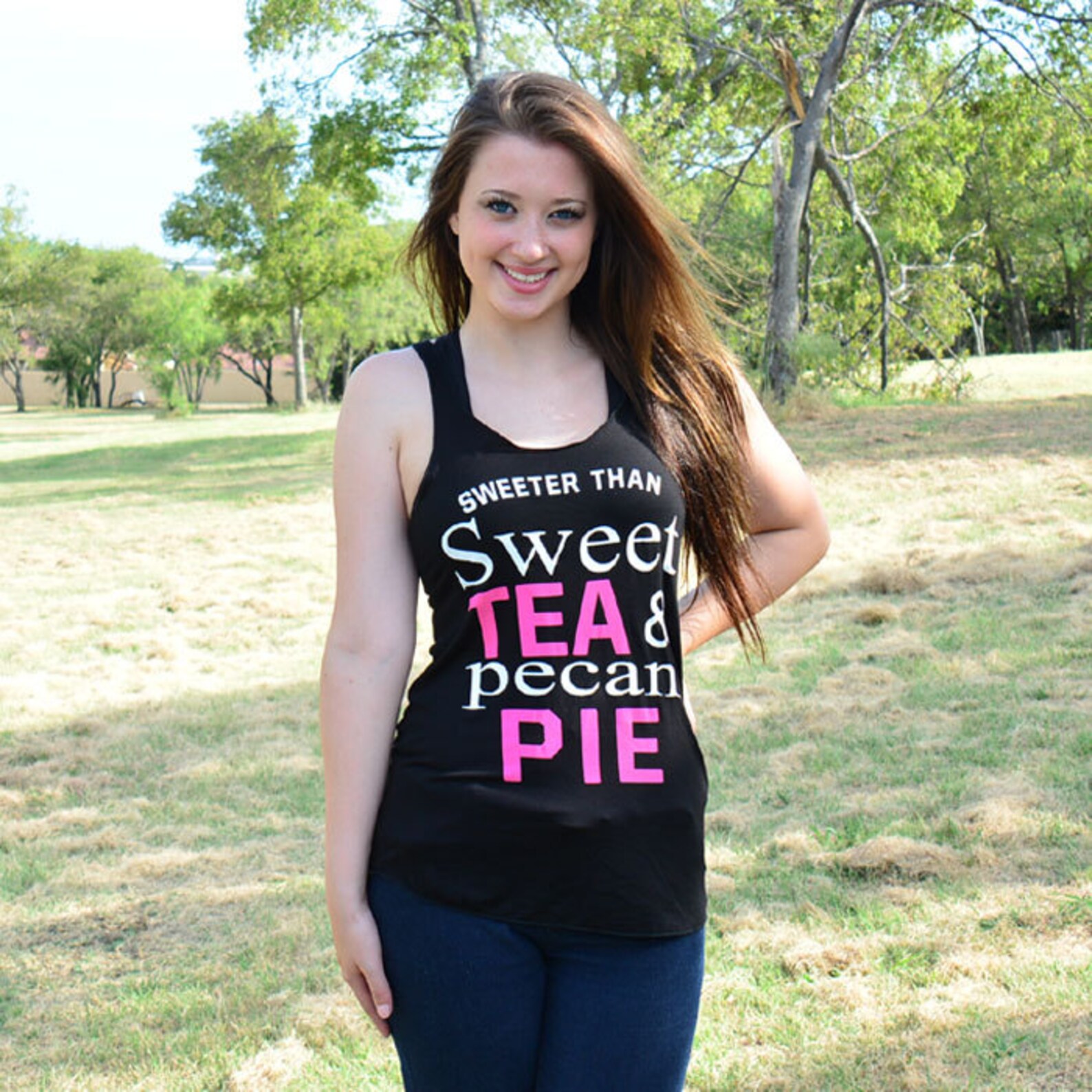 Sweeter Than Sweet Tea & Pecan Pie Tank Top - Etsy