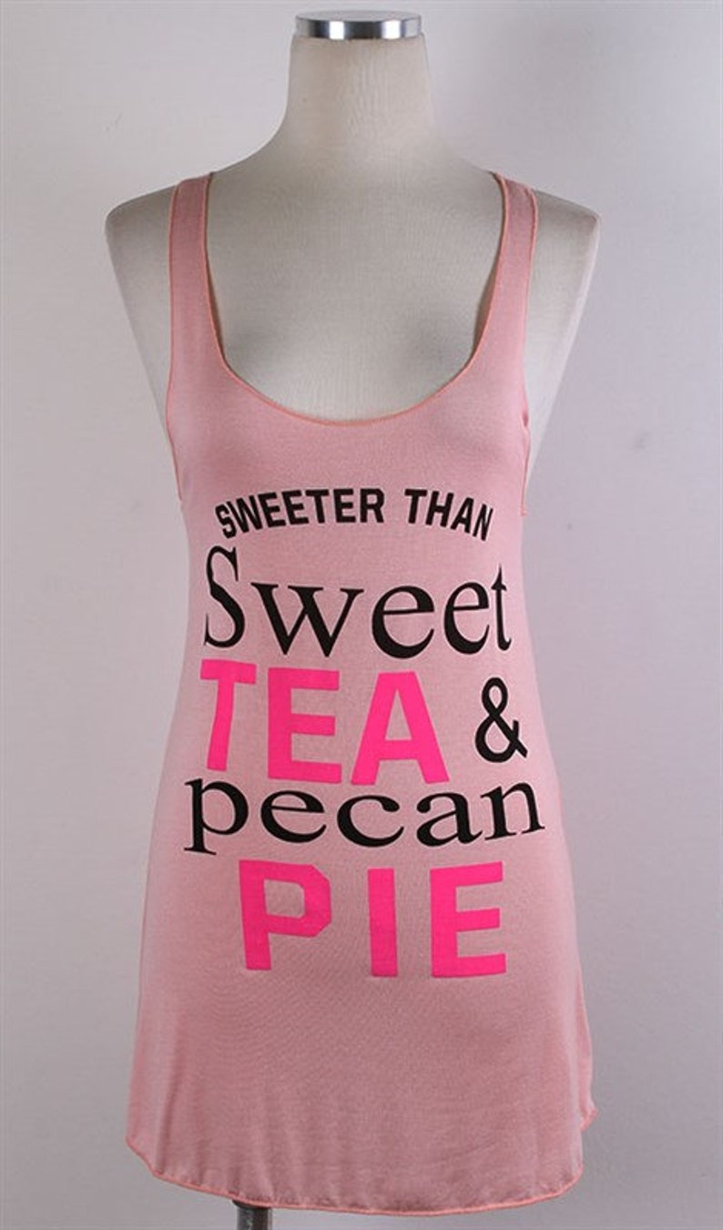 Sweeter Than Sweet Tea & Pecan Pie Tank Top - Etsy