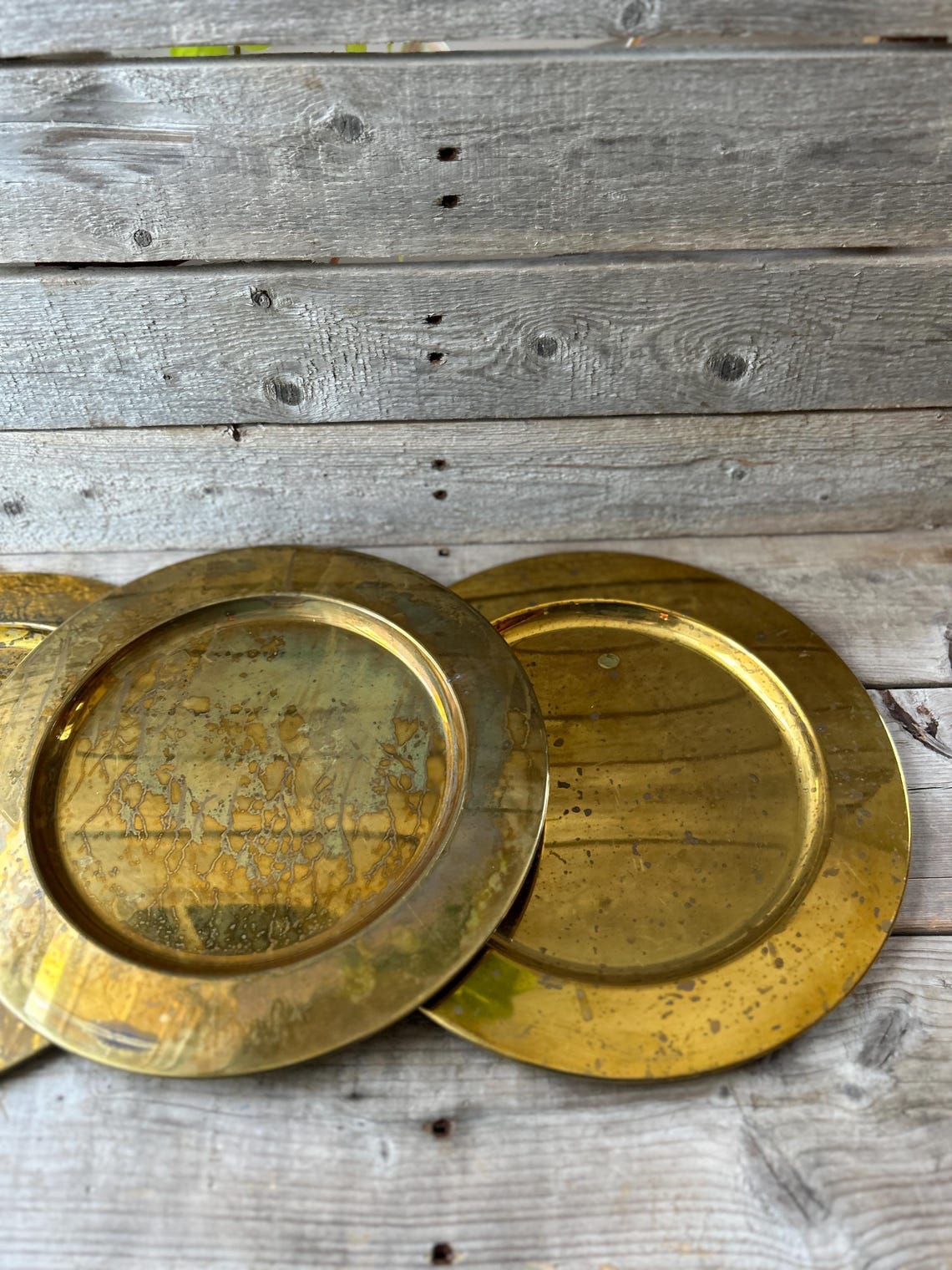 Single Brass Charger Made in Denmark - Etsy