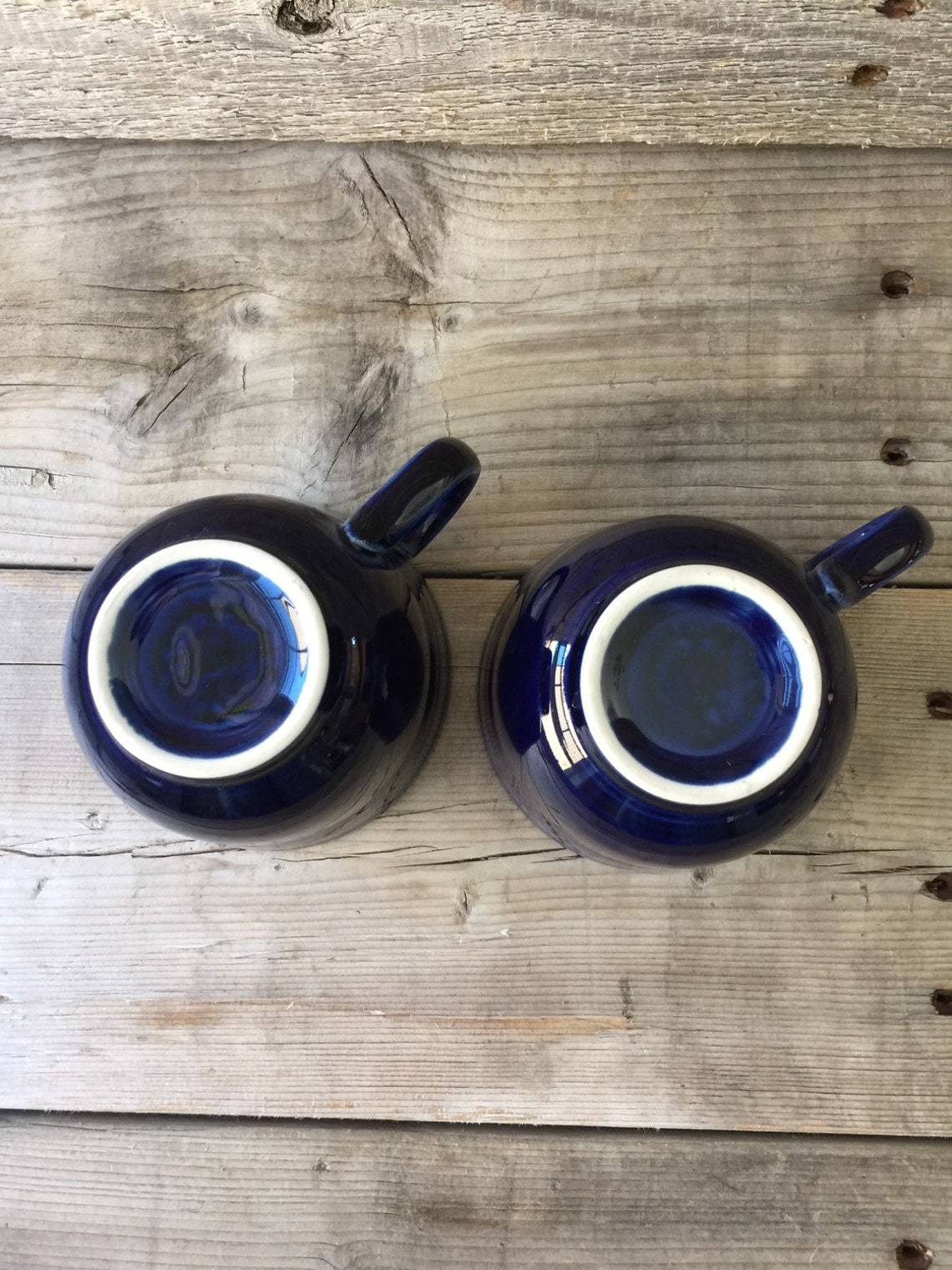 Set of Blue Fiestaware Cups | Etsy
