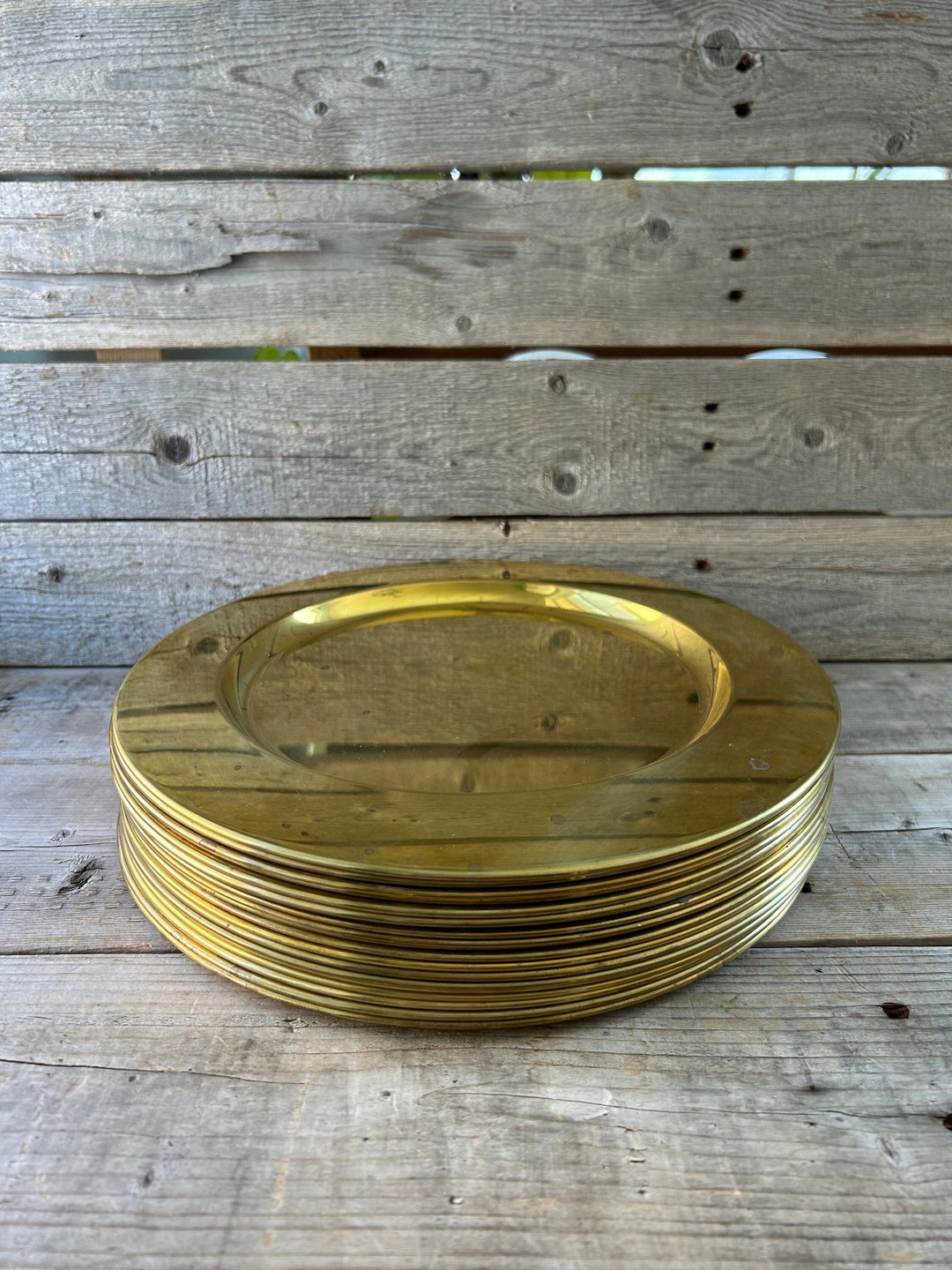 Single Brass Charger Made in Denmark - Etsy