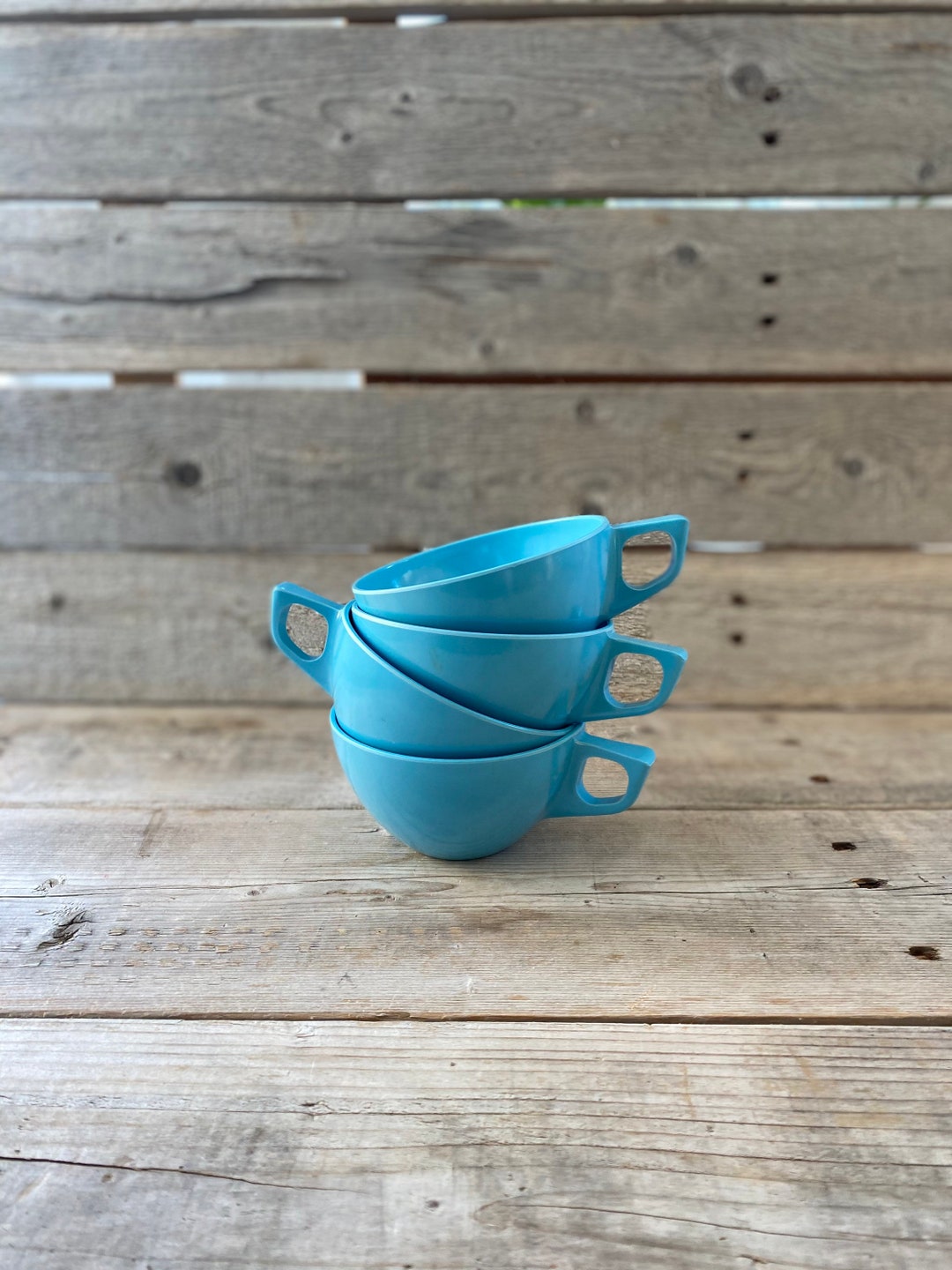 4 Sun Valley Melmac Cups - Etsy