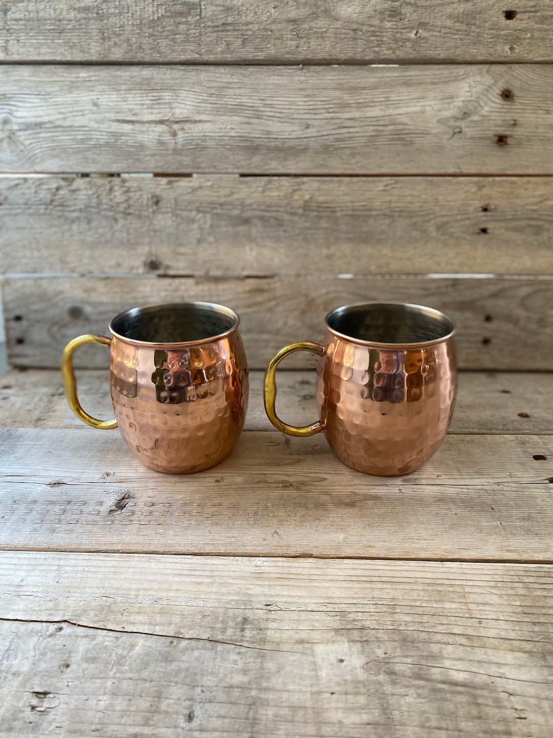 Pair of Godinger Copper Mugs - Etsy