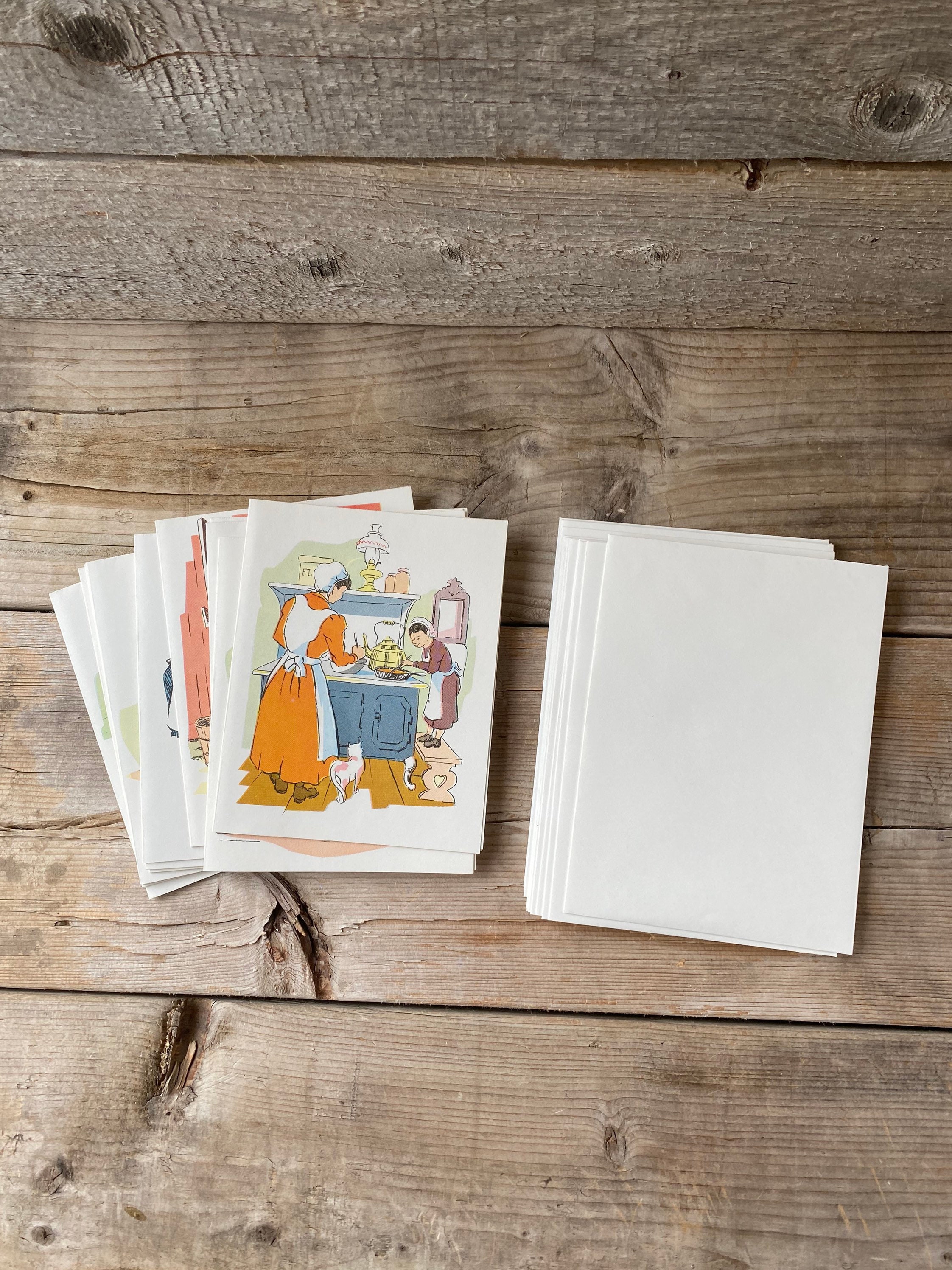 Vintage Dutchcraft Recipe Cards Box | 24 Notes Envelopes, Retro Kitchen ...