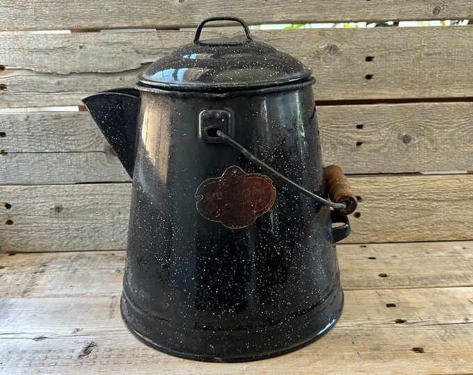 Enamel Columbian Coffee Pot - Etsy